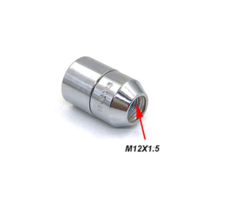 Zyutaosan 4 X Nuts + 2 X Keys M12X1.50Mm Carbon Steel Wheel Locks Nuts ...