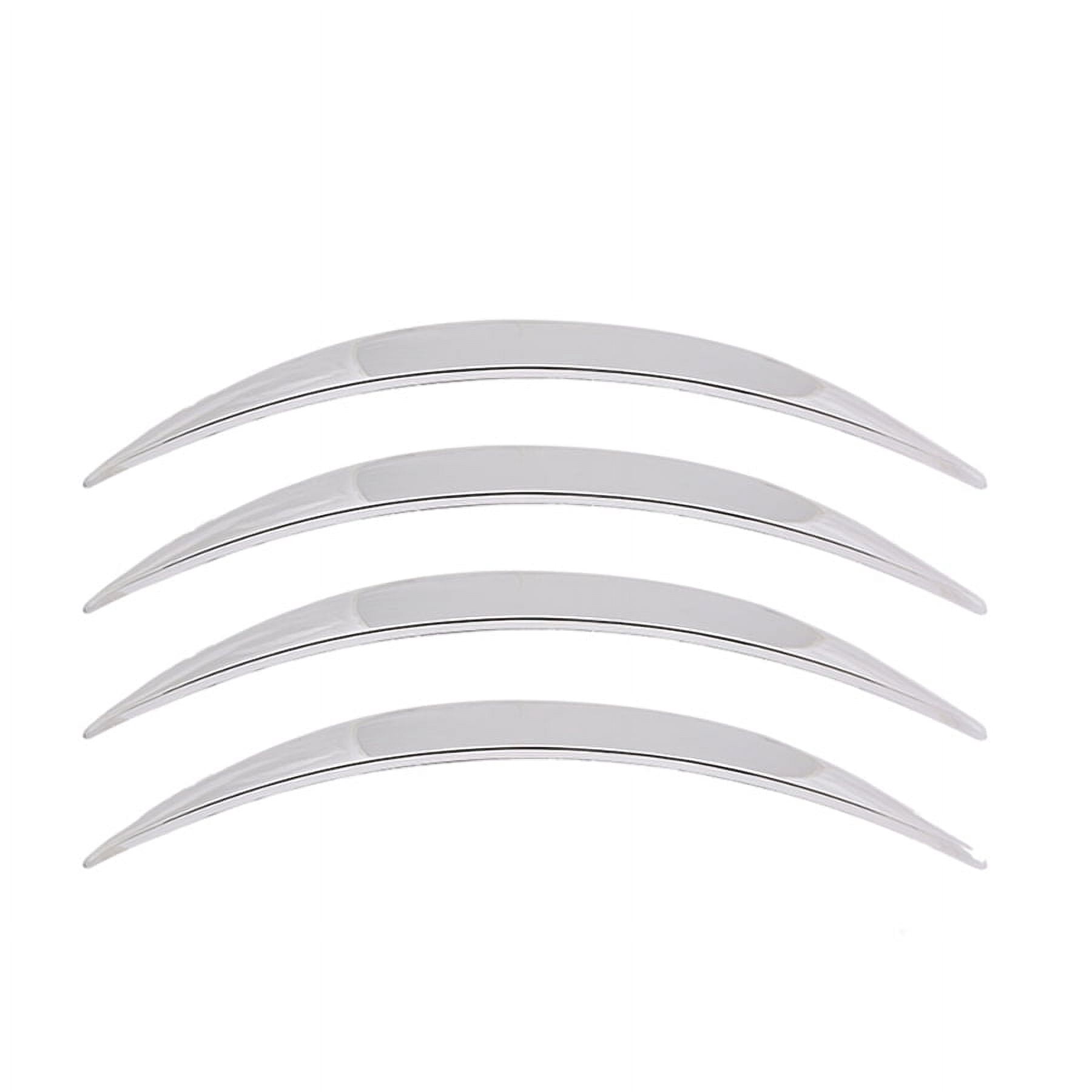 Zyutaosan 4Pcs Chrome Car Wheel Eyebrow Arch Protector Trim Lips Fender ...