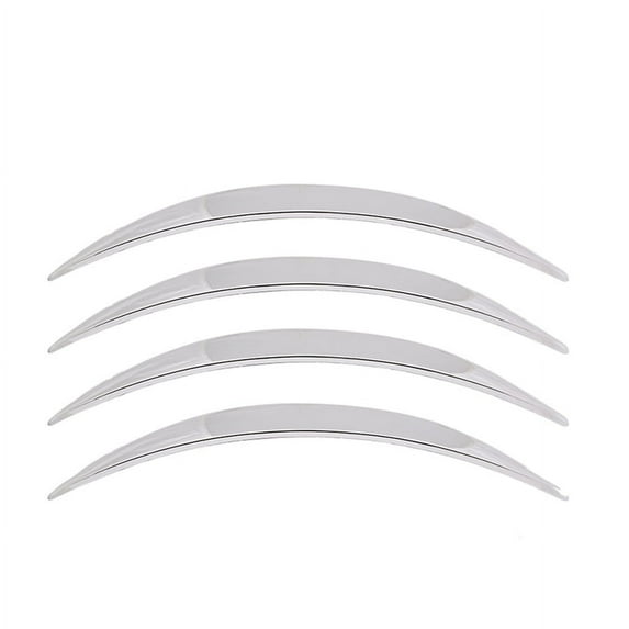 Zyutaosan 4Pcs Chrome Car Wheel Eyebrow Arch Protector Trim Lips Fender ...