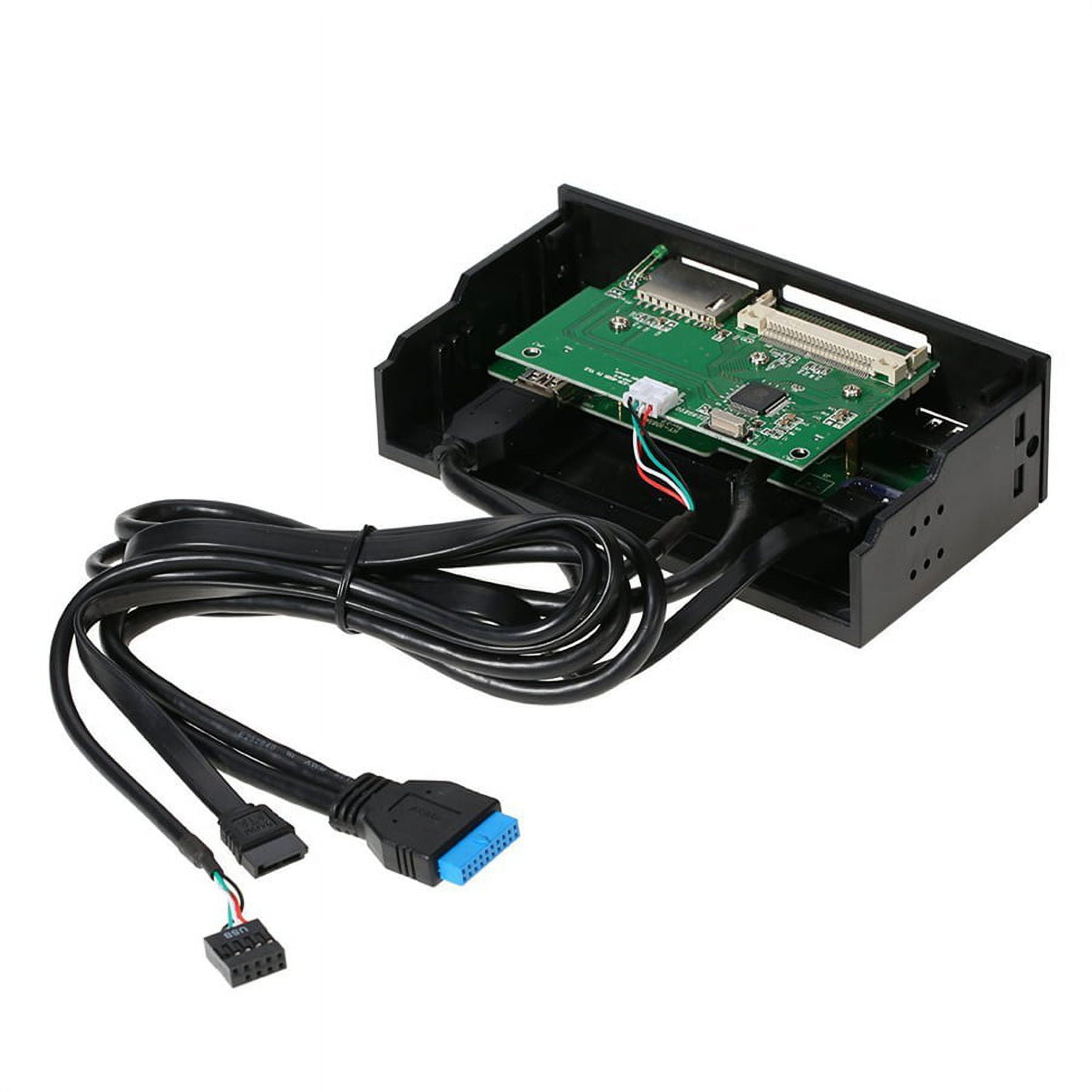 Zyutaosan 5.25" Pc Computer Front Panel Usb 2.0 Card Reader With 3 ...