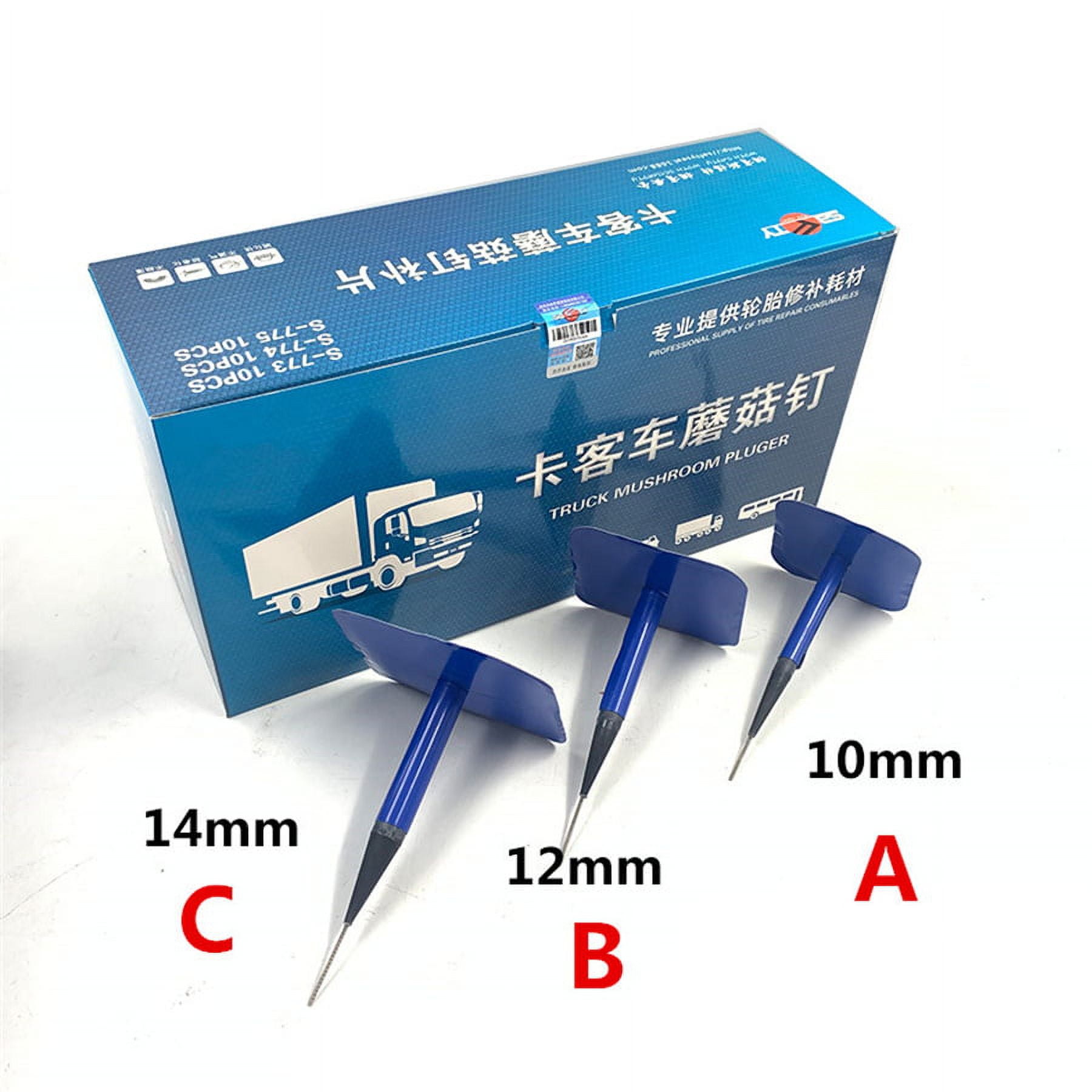 Zyutaosan 5Pcs 12Mm Tyre Tire Puncture Repair Wired Plug Patch Mushroom ...