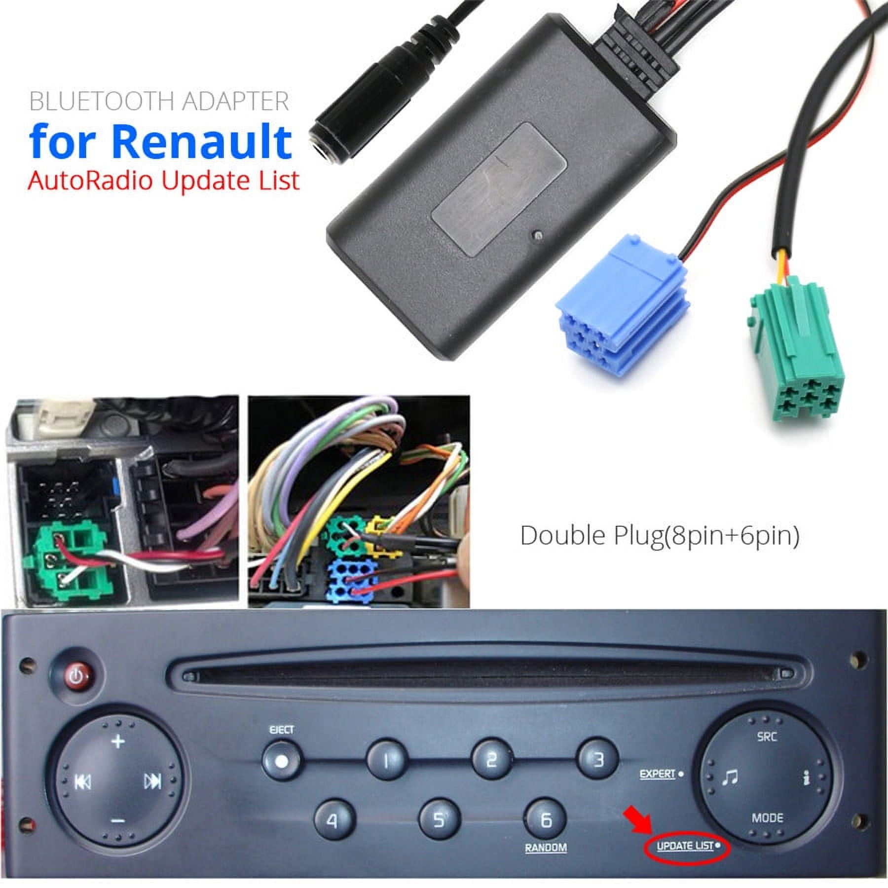 Zyutaosan Bluetooth 5.0 Car Kit Microphone Handsfree 8 6 Pin Mini Iso ...