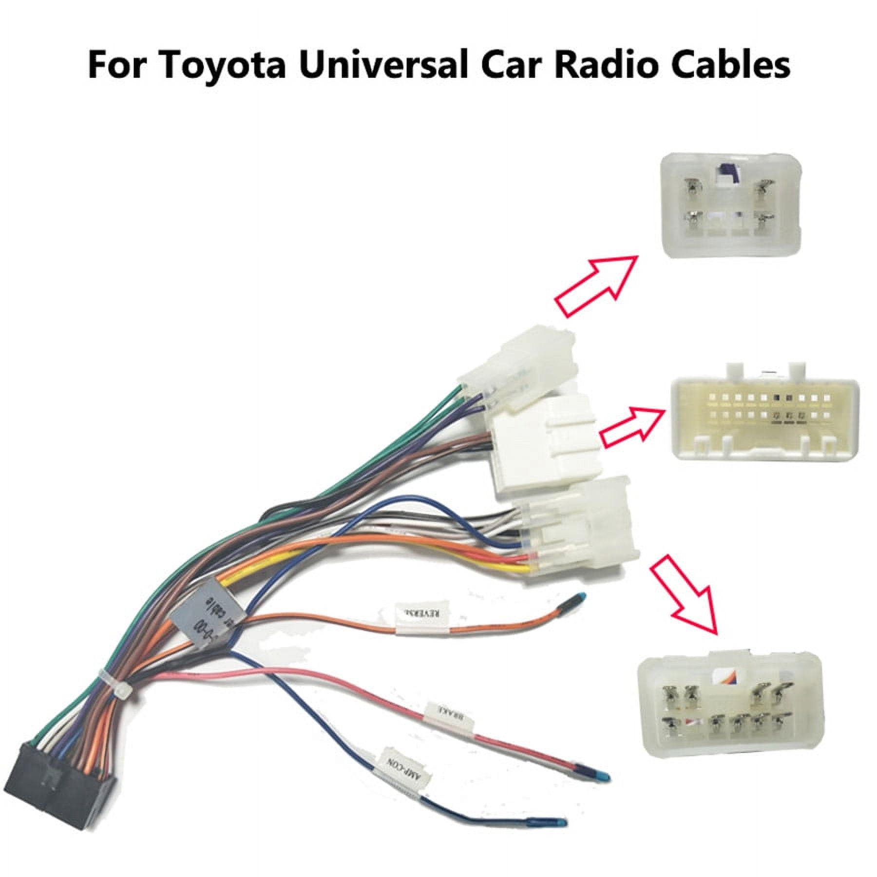 Zyutaosan Car Stereo 20 Pin Wiring Harness Connector Adapter 1Din Or ...