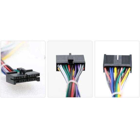 Zyutaosan Car Stereo 20 Pin Wiring Harness Connector Adapter 1Din Or ...
