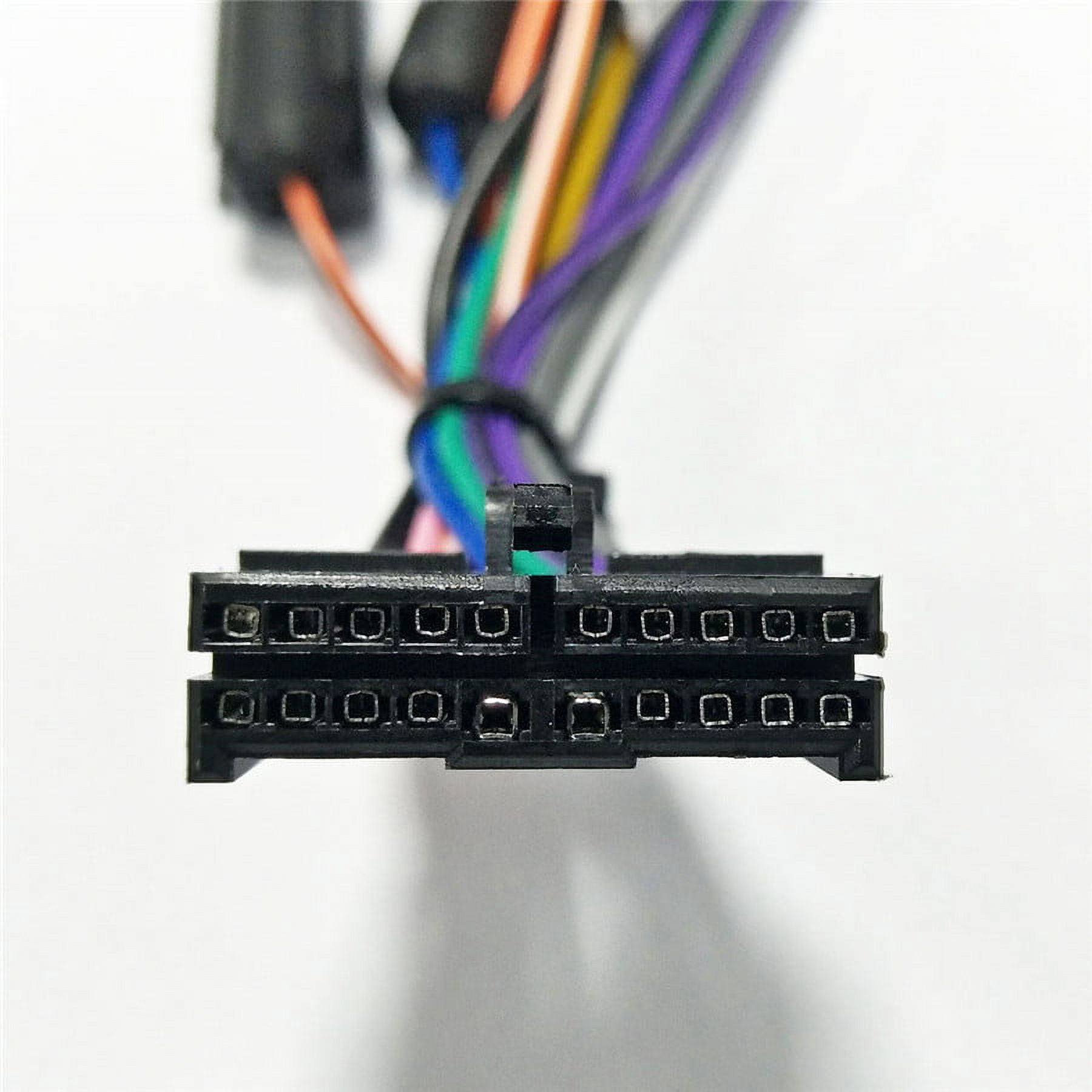 Zyutaosan Car Stereo 20 Pin Wiring Harness Connector Adapter For 1Din ...