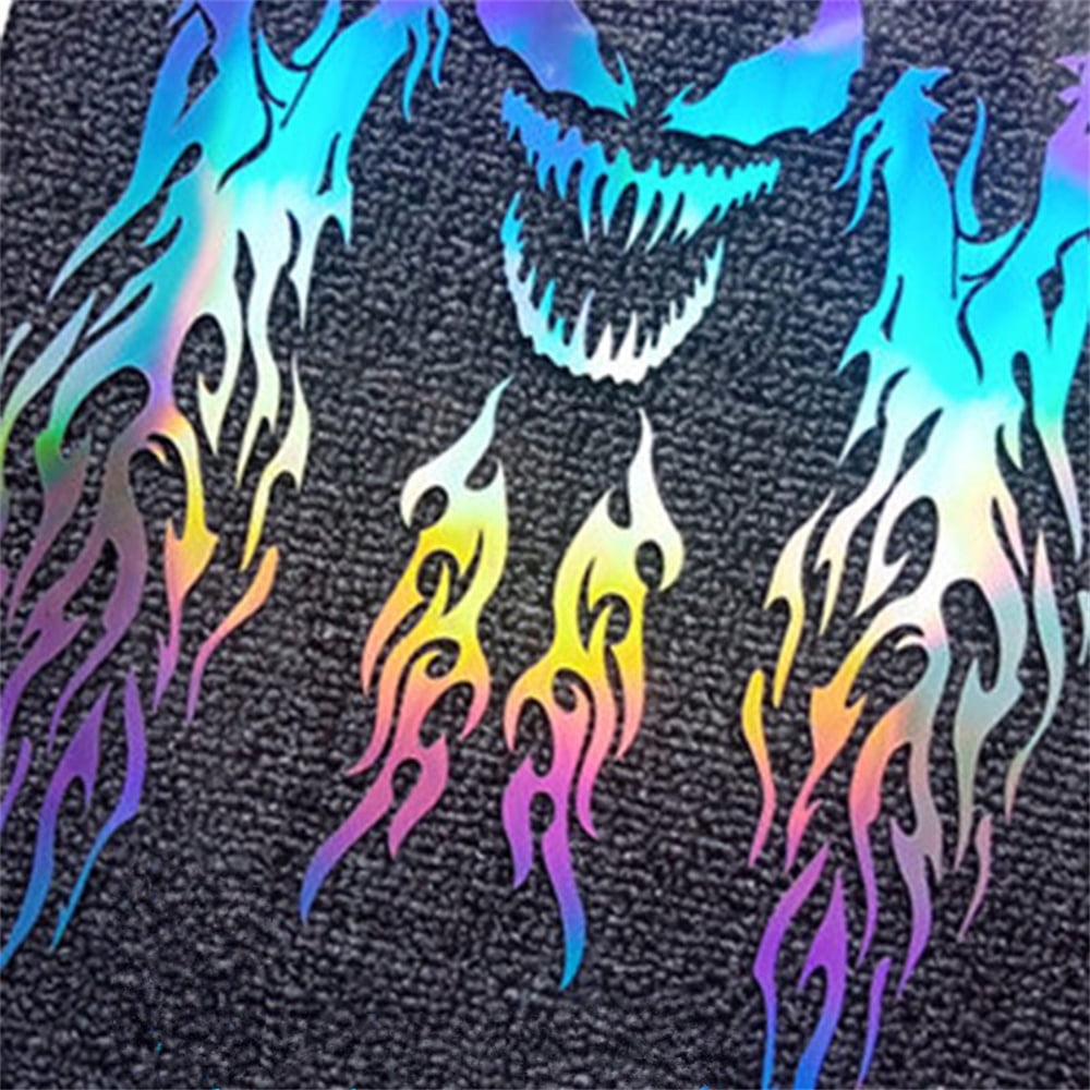 Zyutaosan Motorcycle Flame Sticker For Scooter Motorcycle Body Fender ...