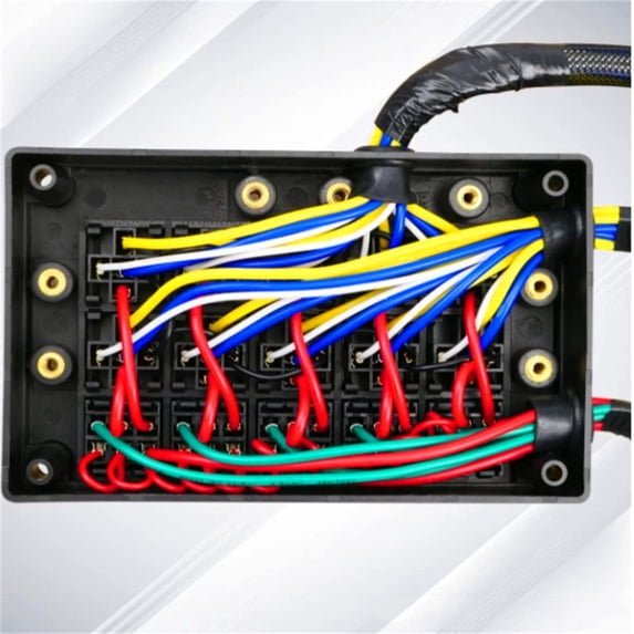 Zyutaosan Pre-Wired Fuse Relay Box With 10Pcs 5-Pin 40A Relays And 15 ...