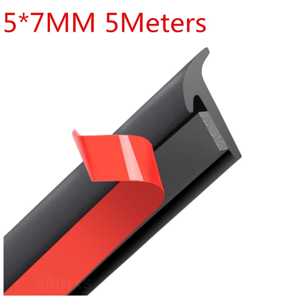 Zyutaosan Universal 5M Car Rubber Sealing Strip Slanted T-Type Auto ...