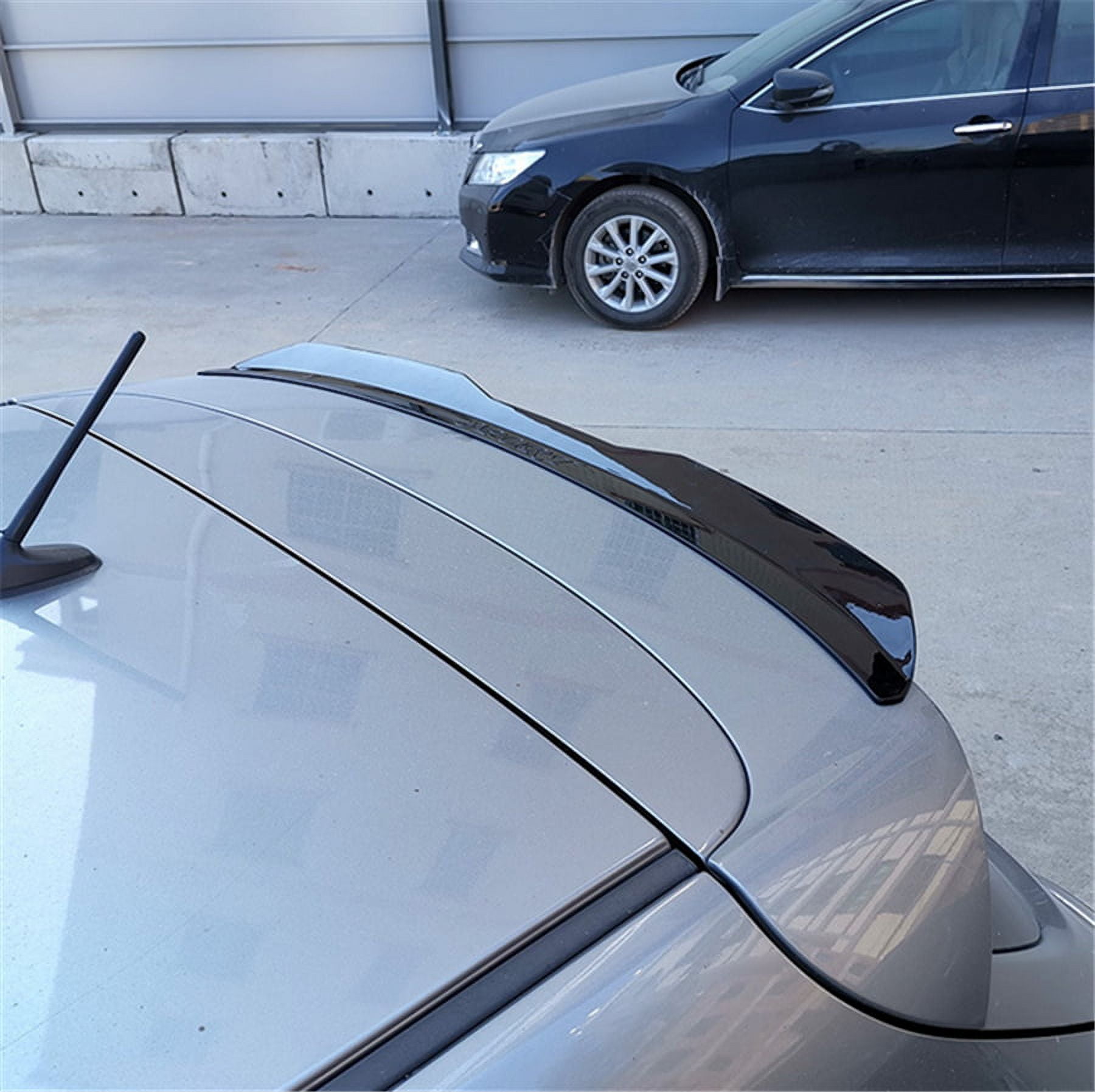 Zyutaosan Universal Rear Roof Lip Spoiler Wing Glossy Carbon Fiber ...