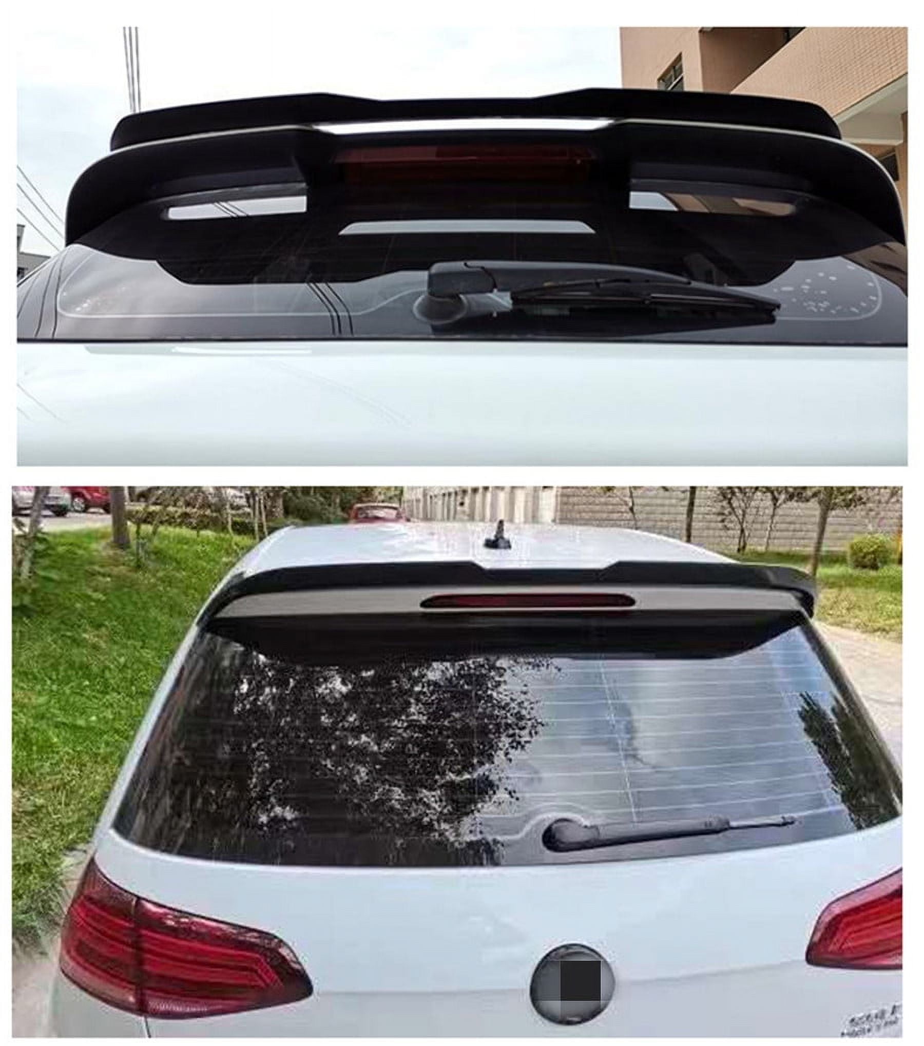 Zyutaosan Universal Rear Roof Lip Spoiler Wing Matte Black Abs Decorate ...