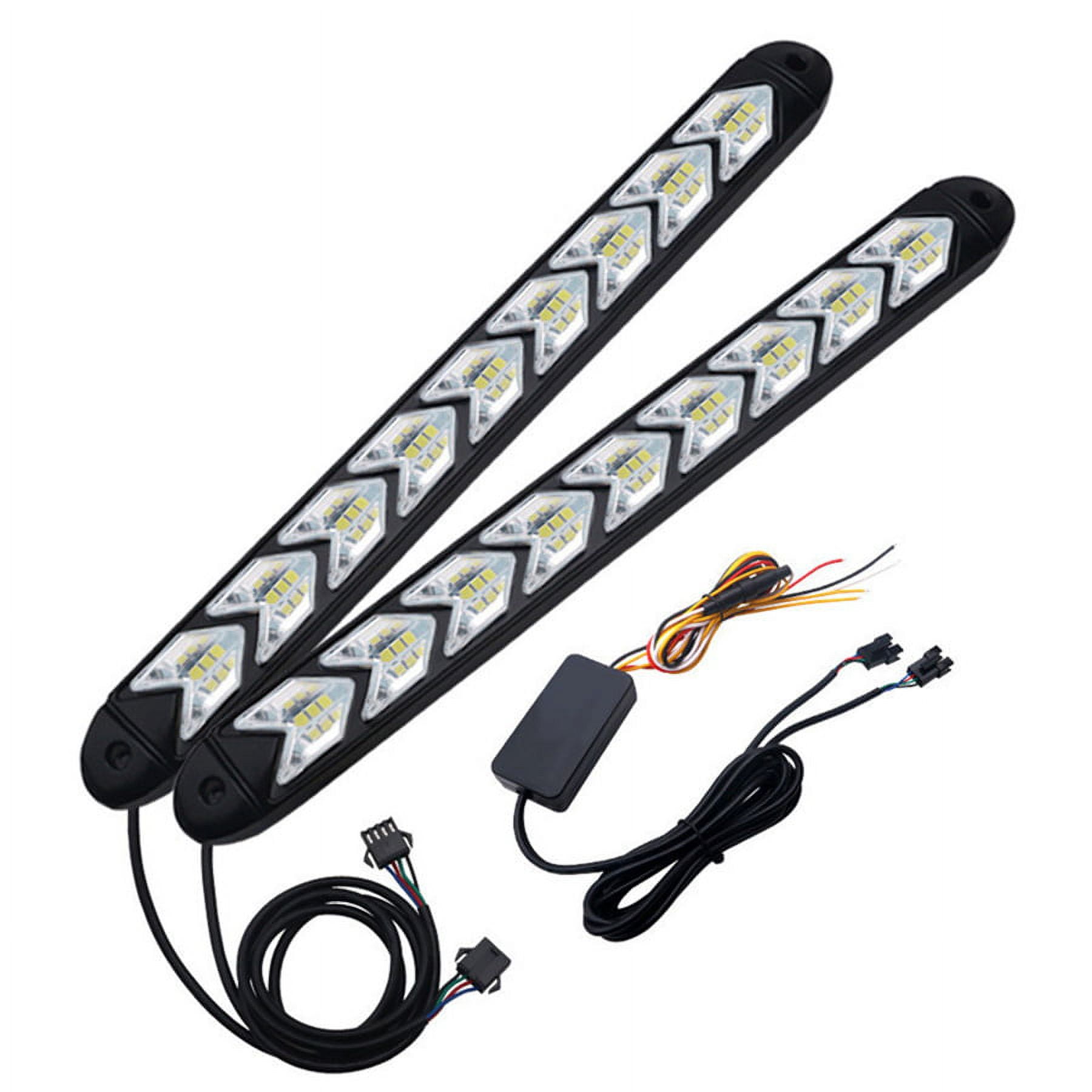 Zyutasoan 2X 9 Led Daytime Running Light Car Strip Drl Driving Fog Turn ...