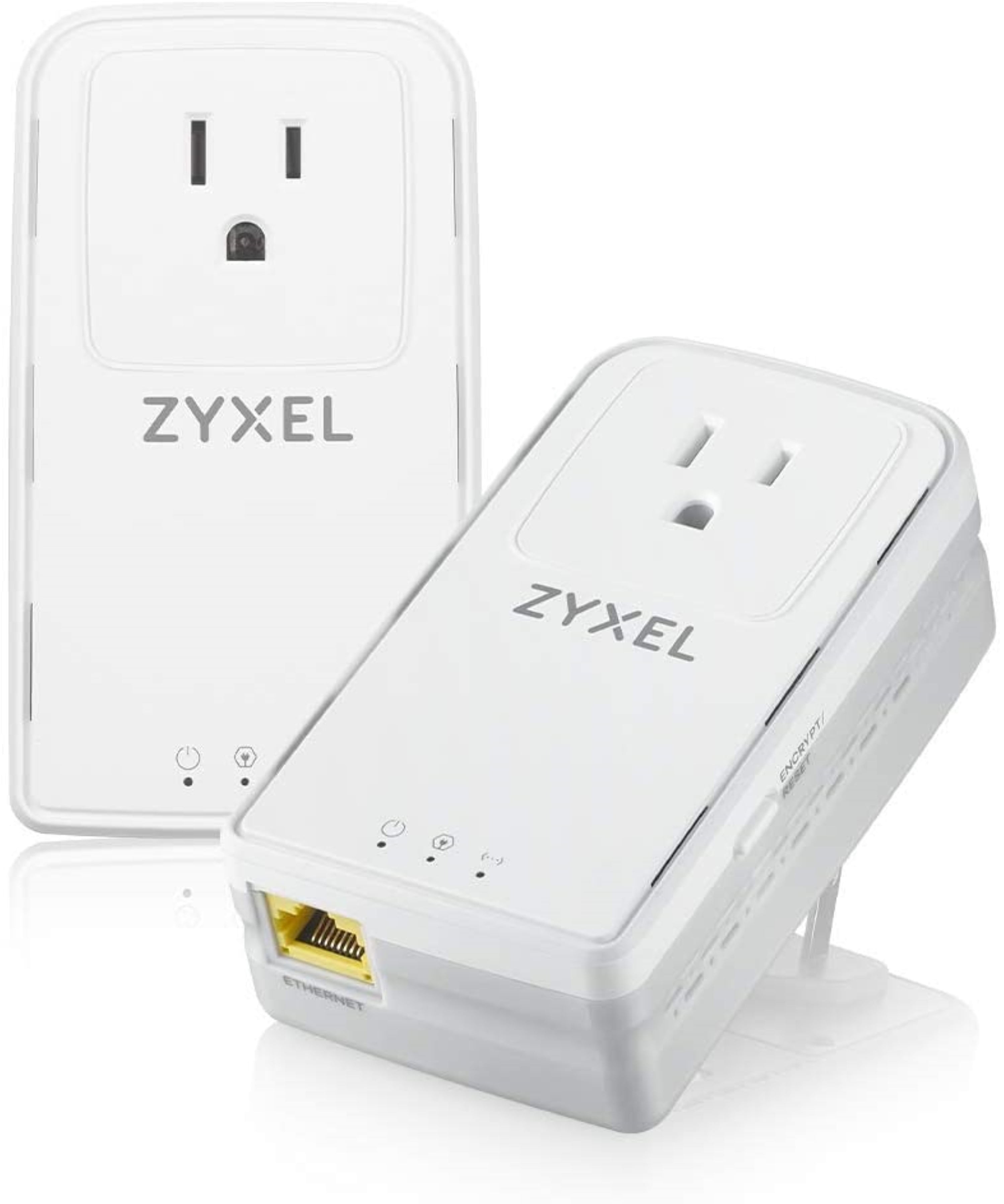 Zyxel PLA6456KIT G.hn 2400 Wave 2 Powerline Kit, Pass-Thru, Gigabit ...