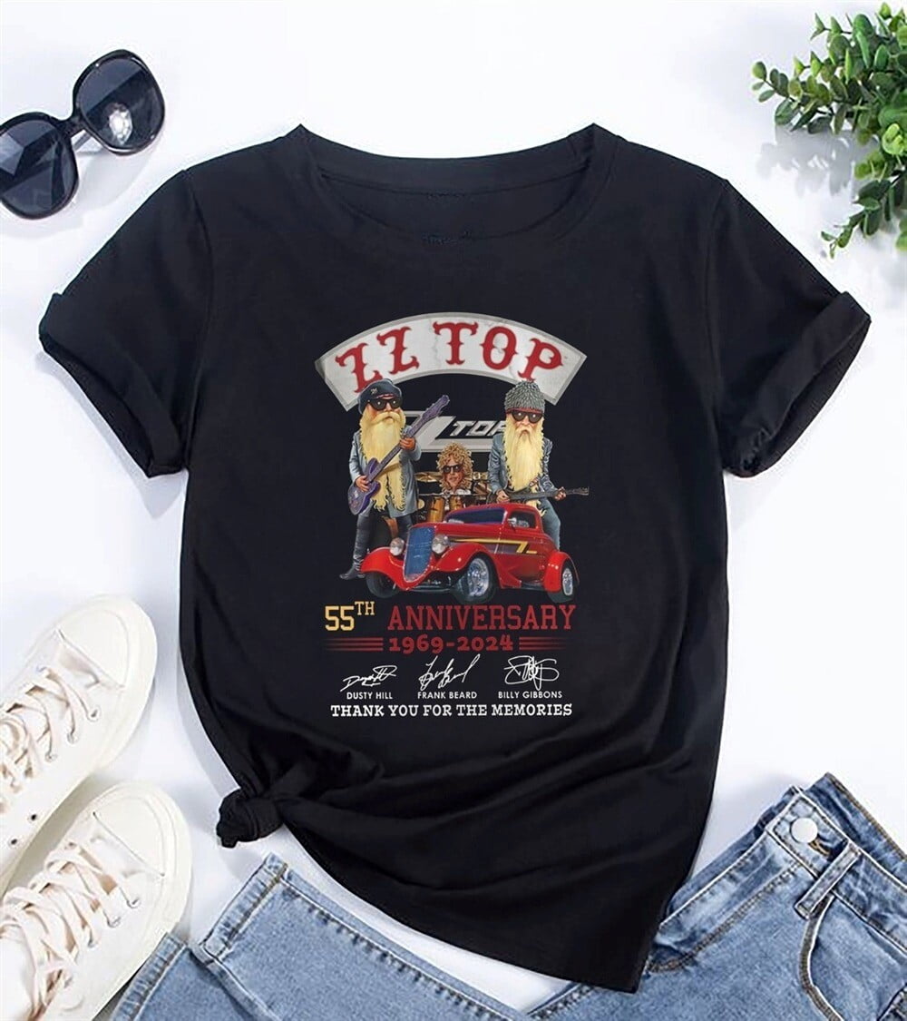 Zz Top 55th Anniversary Shirt Zz Top Rock Band Shirt Zz Top Fan Gift ...