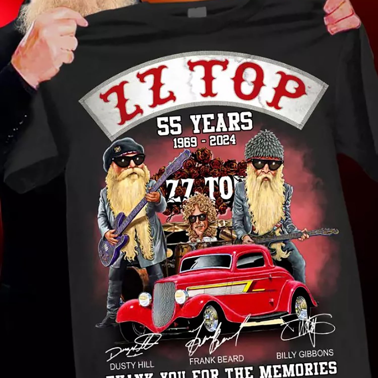 Zz Top Signature 55 Years Shirt 1969-2024 Signature - Walmart.com