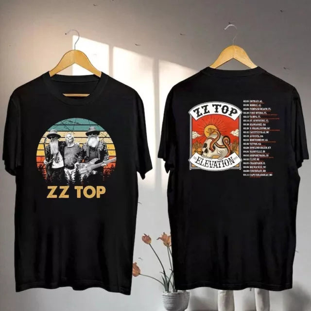 Zz Top Vintage Shirt, 2025 ZZ Top The Elevation Tour Shirt, ZZ Top Band ...