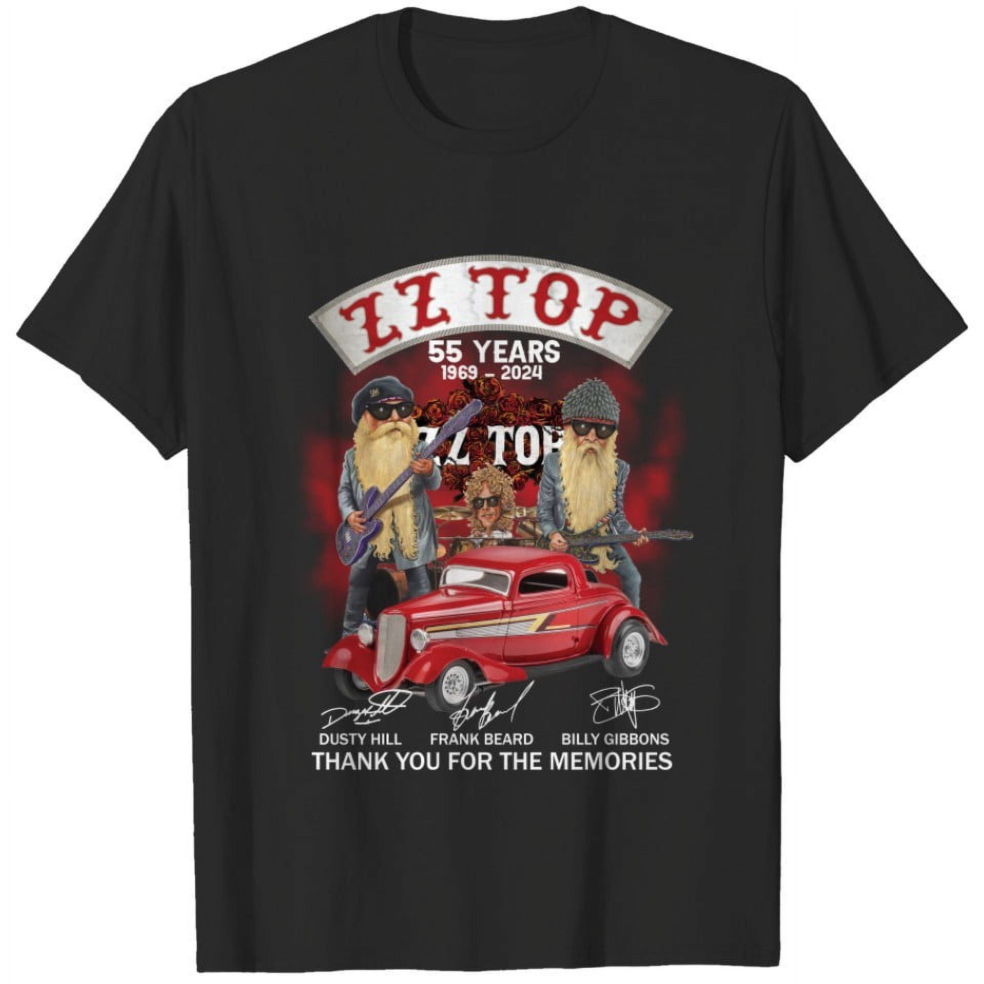 Zz-top 55 Years 1969 - 2024 Billy Gibbons Dusty Hill Frank Beard T ...
