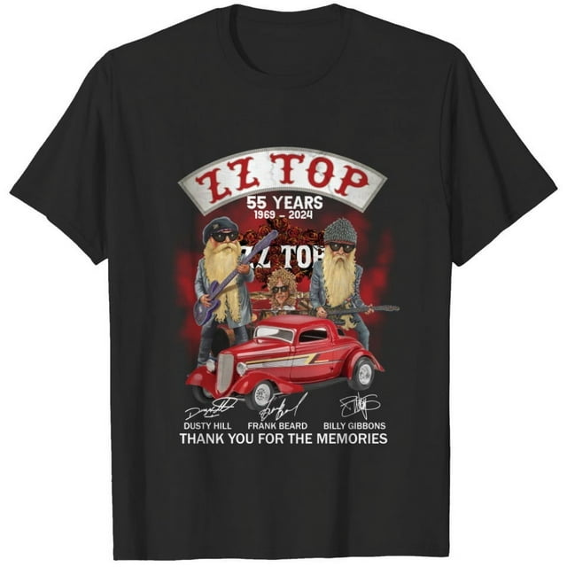 Zz-top 55 Years 1969 - 2024 Billy Gibbons Dusty Hill Frank Beard T ...