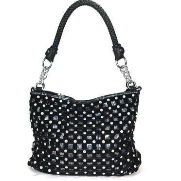 Zzfab Mirror Rhinestone Bling Purse Black - Walmart.com