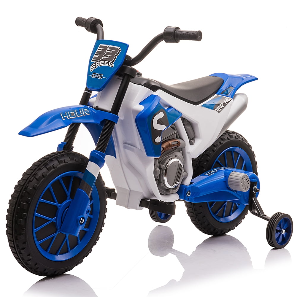Zzistar 12V Ride on Motorcycle, 35W Battery Powered 2 Speeds off Road ...