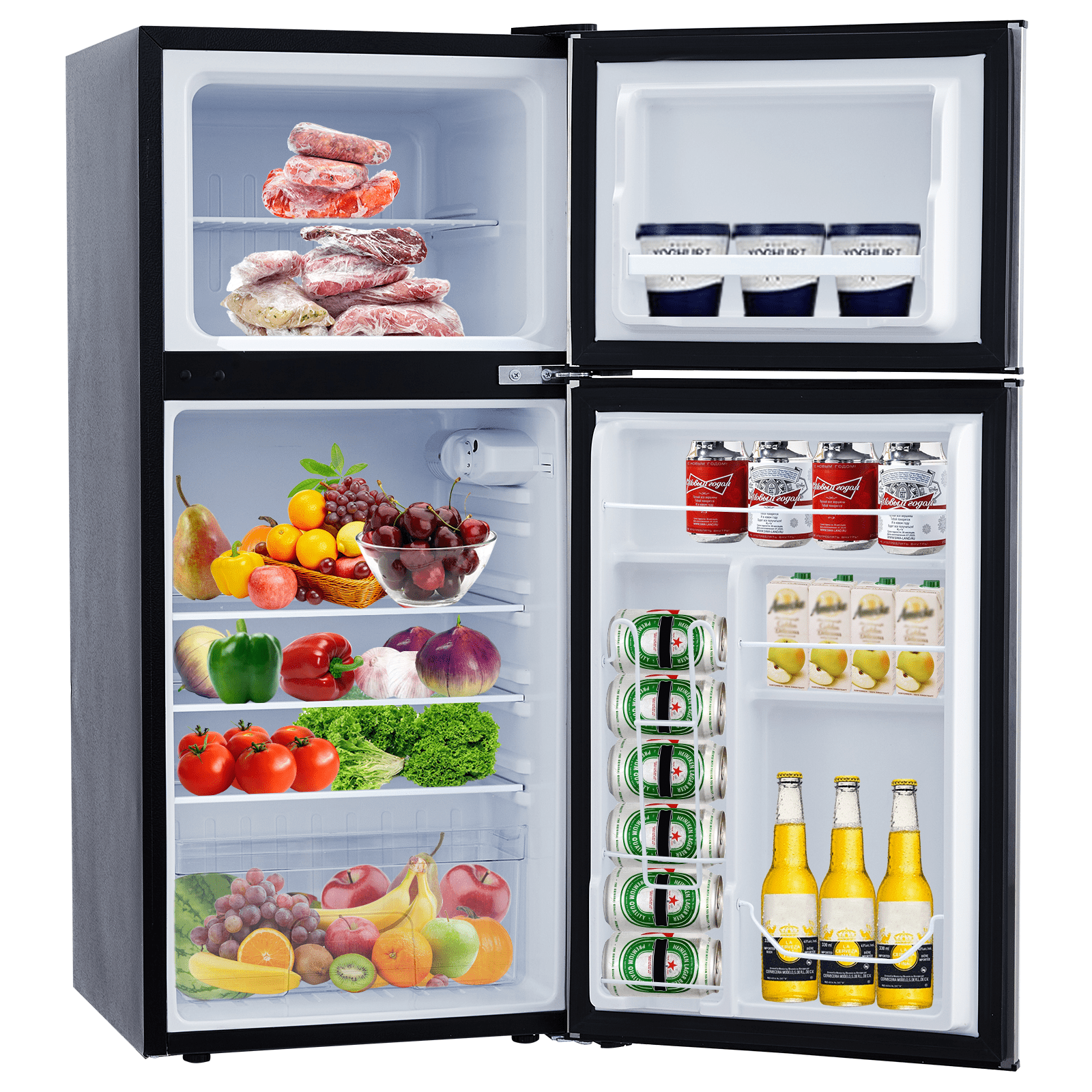 Zzistar 4.5 Cu. Ft Mini Fridge ,128L Compact Refrigerators with Freezer ...