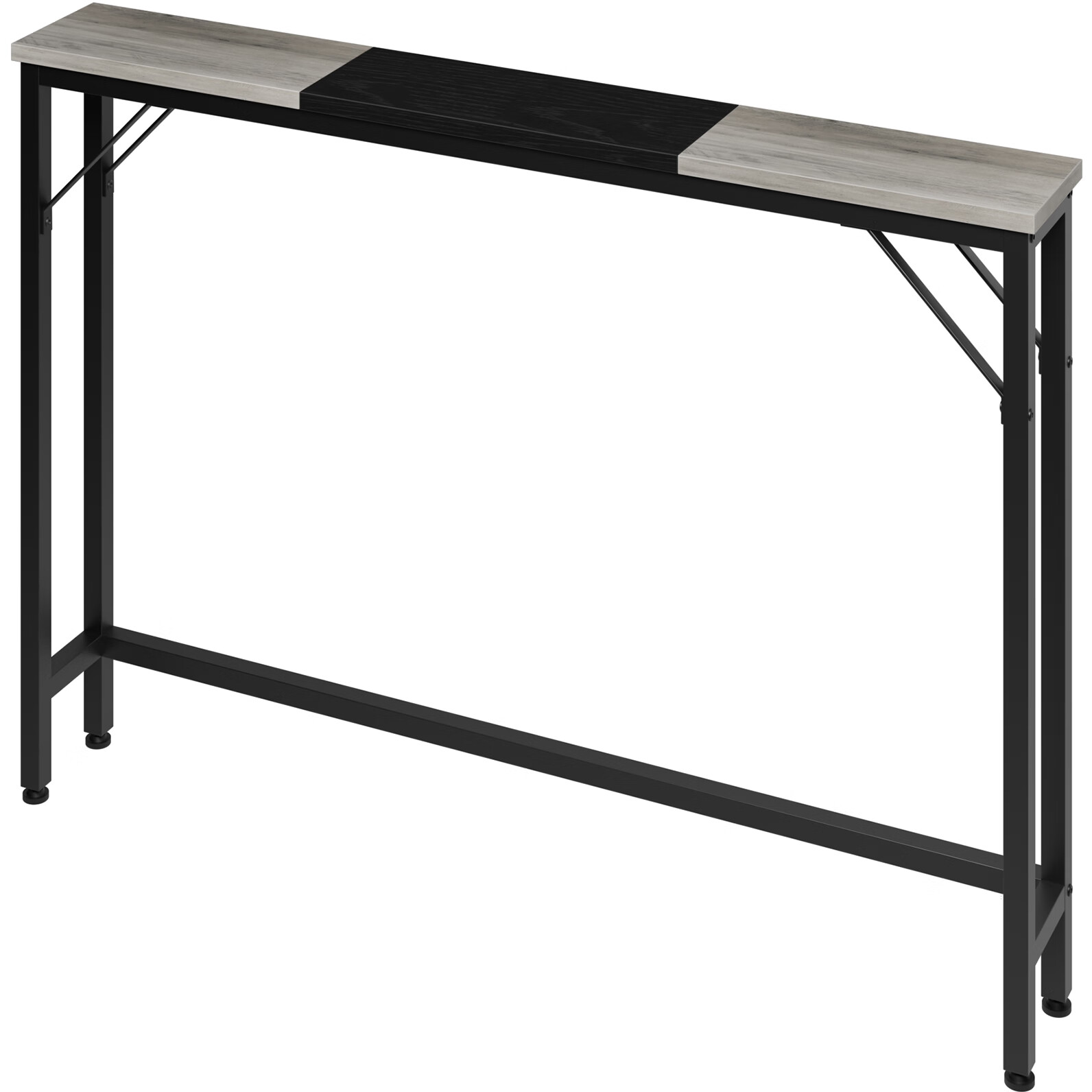 Zzistar Narrow Console Table Minimalist Slim MDF "Console Table", Gray ...