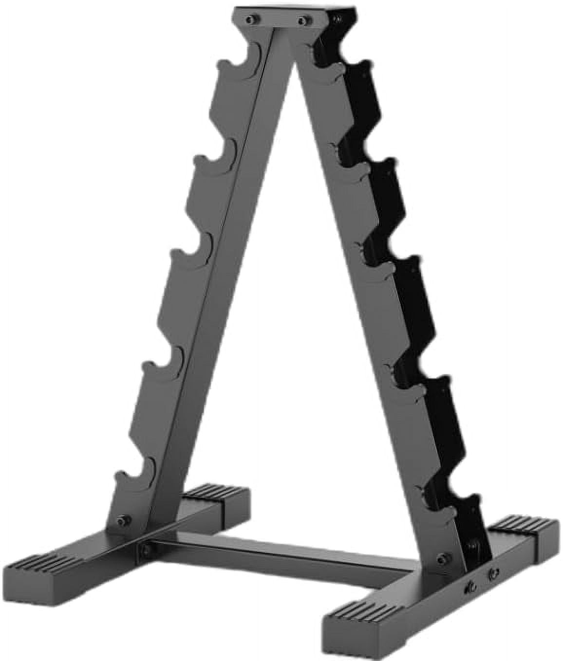 Zzistar 5Tier Frame-Style Dumbbell Stand，A-Frame Dumbbell Rack for Home ...