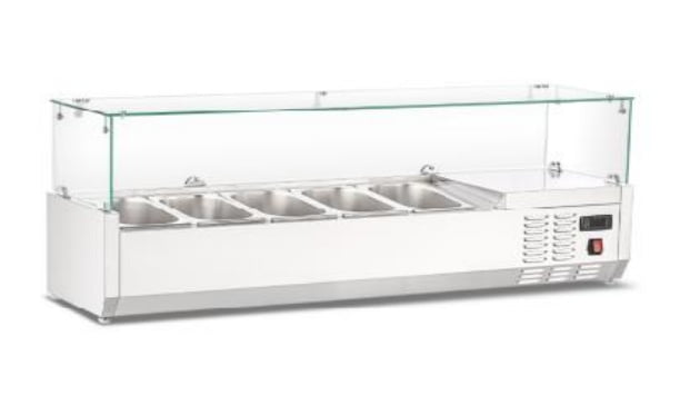 Zzistar Refrigerated Condiment Prep Station, 48-Inch,Sandwich Prep ...