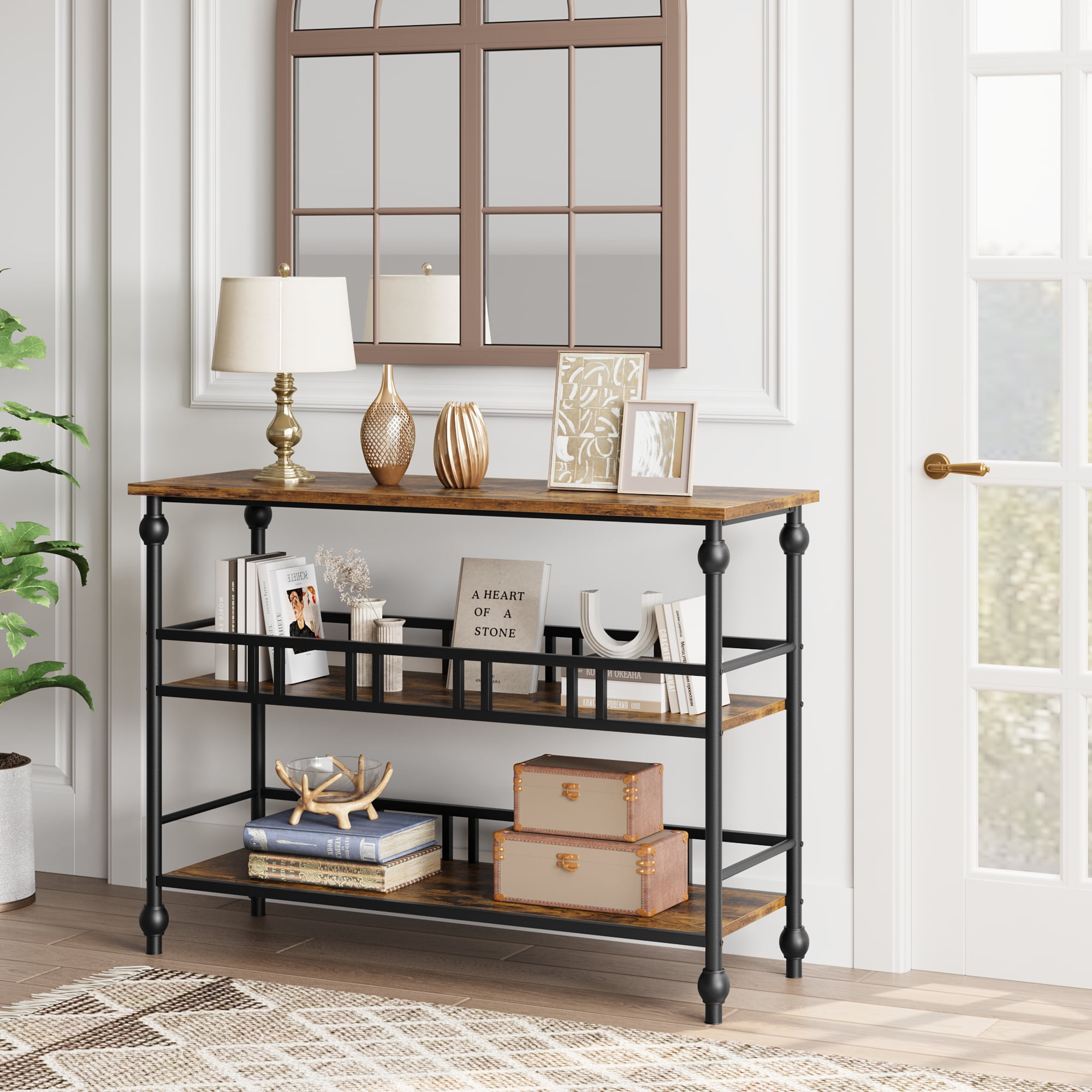 Zzistar Sofa Table, Gray Console Tables for Entryway, Living Room ...