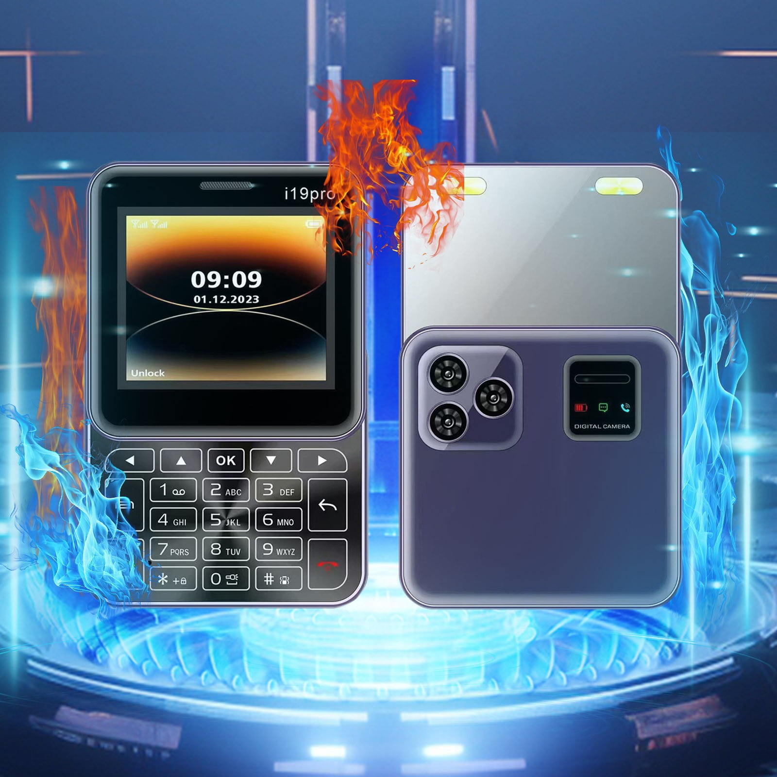 Zznnkj 2025 New 2GB Mini Flip Mobile Phones for Seniors, Big Buttons Foldable Unlocked Cell ...