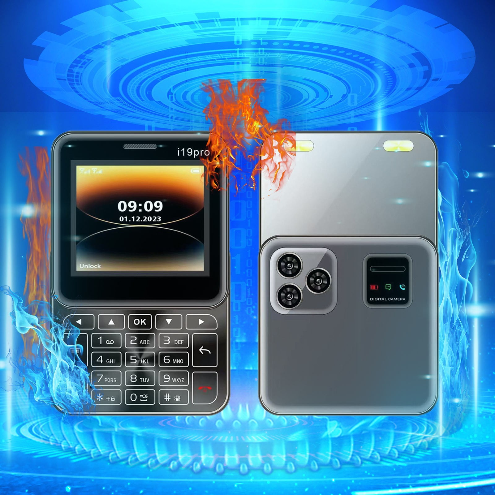 Zznnkj 2025 New 2GB Mini Flip Mobile Phones for Seniors, Big Buttons ...