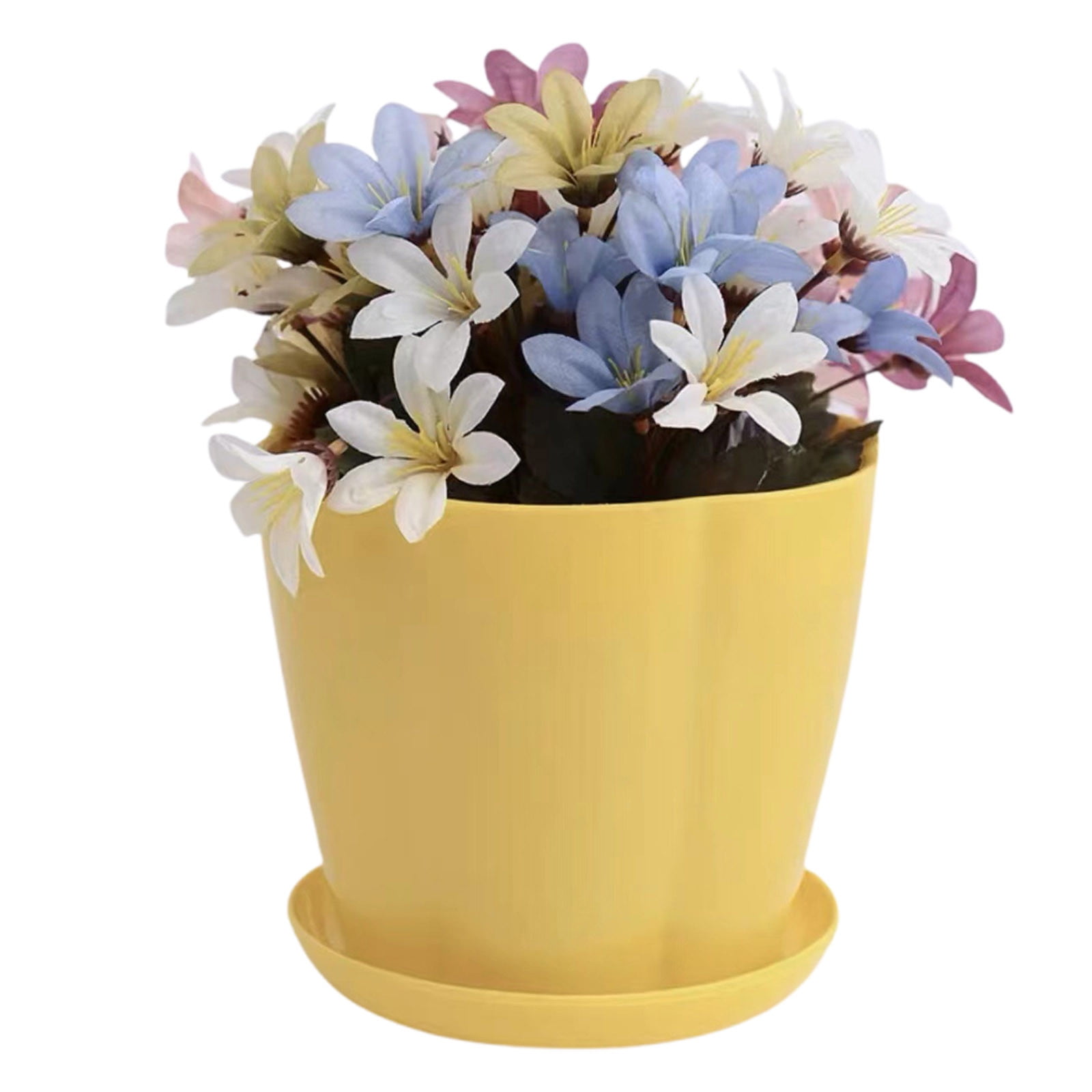 Zznnkj 5 inch Plant Pots, Plastic Flower Pots Outdoor Indoor, Self ...
