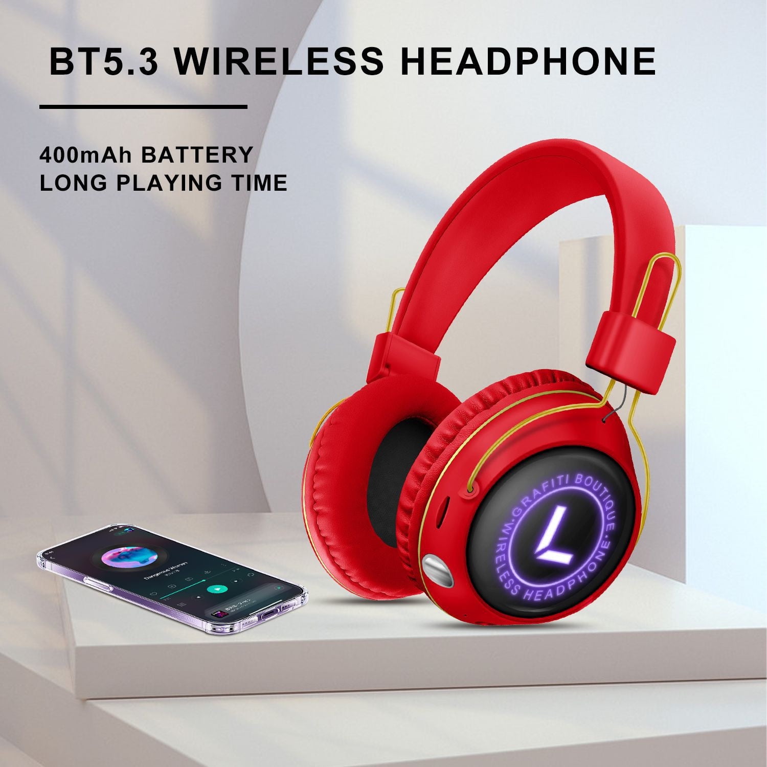 Zznnkj Bluetooth Headphones Over Ear, Wireless Headphones with ...