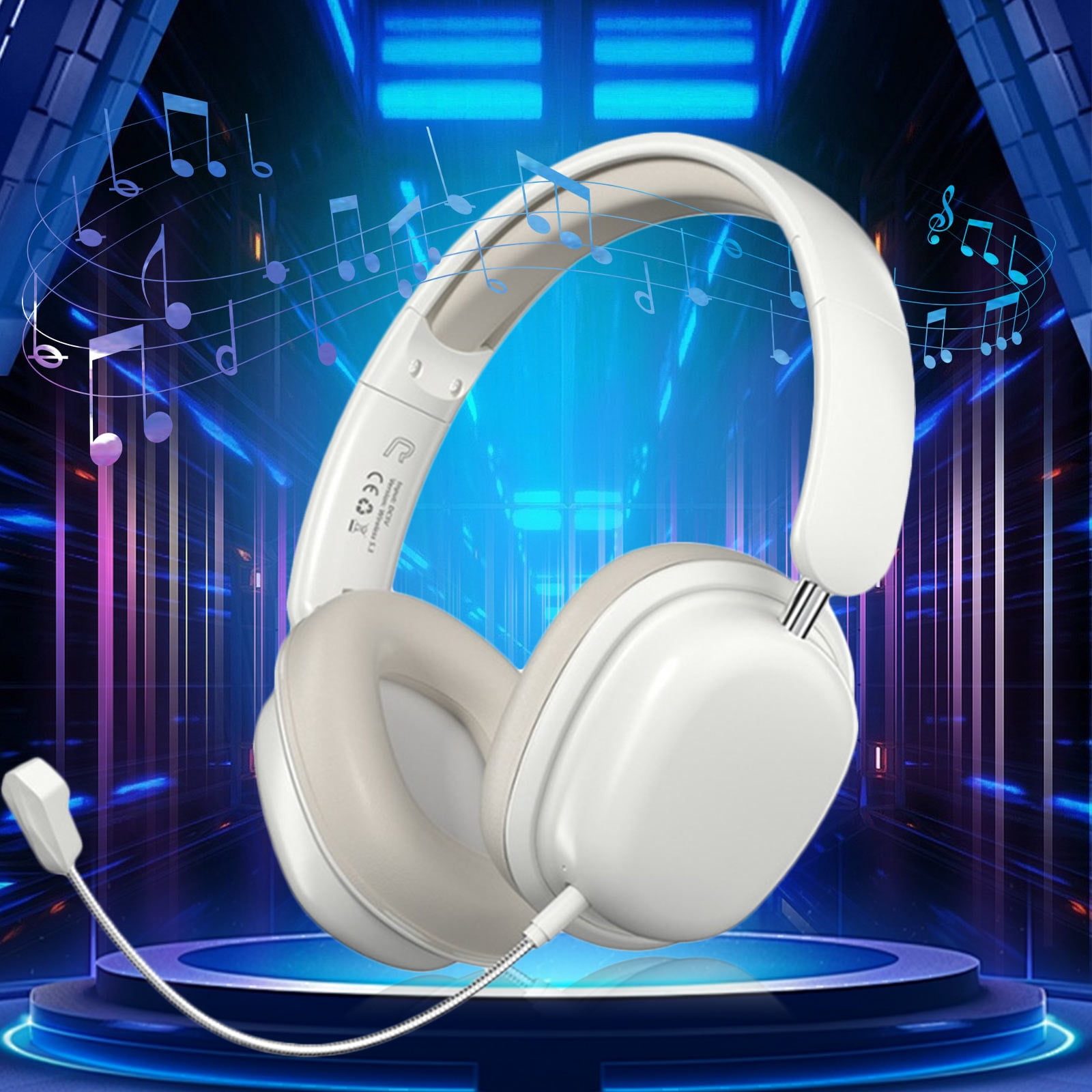 Zznnkj Gaming Headset, Over-Ear Gaming Headphones with Noise Canceling ...