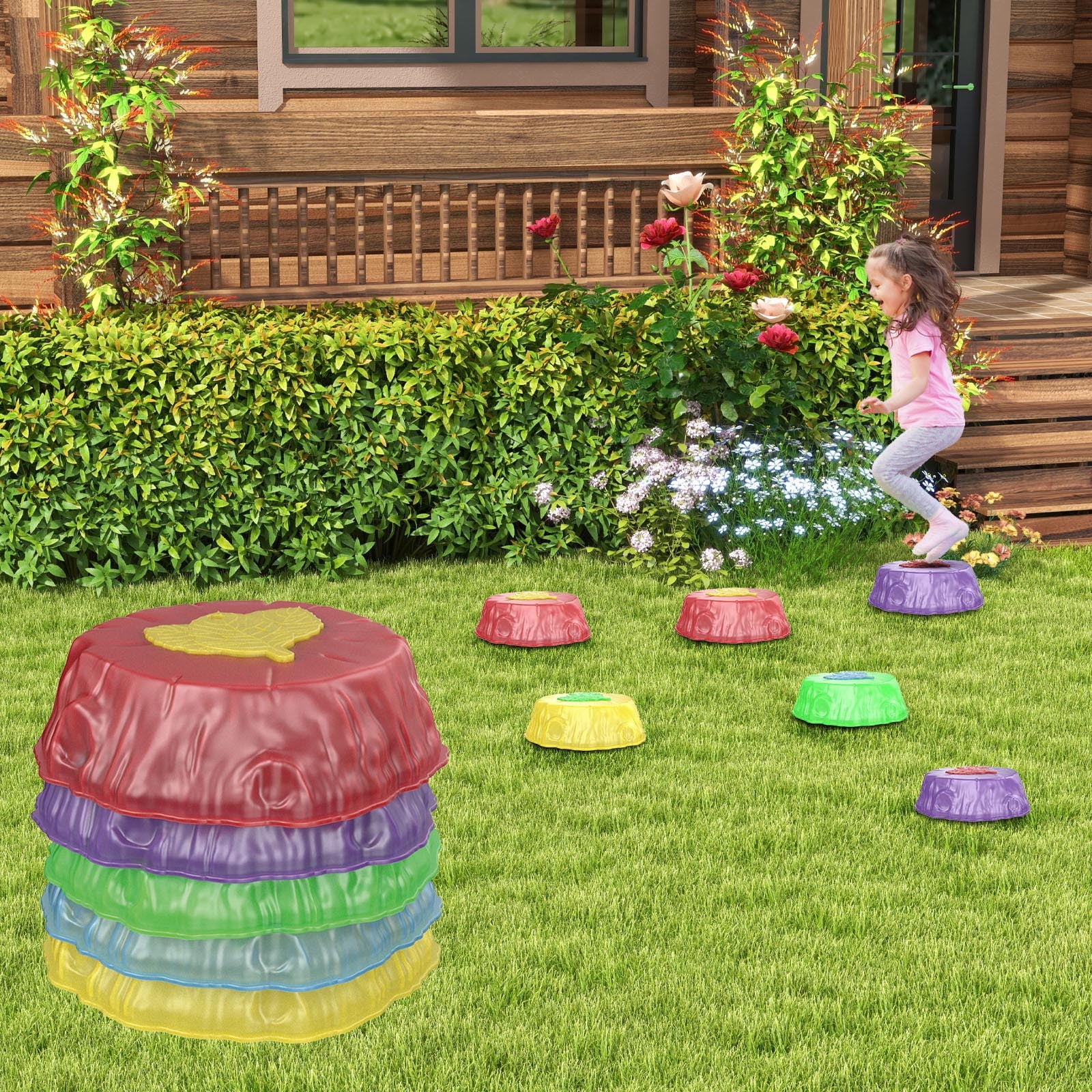 Zznnkj Light Up Stepping Stones for Kids, 2025 New Toddler Balance ...