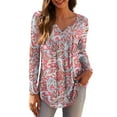 a.Jesdani Women's Plus Size Tunic Tops Long Sleeve V Neck Casual ...