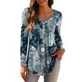 a.Jesdani Women's Plus Size Tunic Tops Long Sleeve V Neck Casual ...