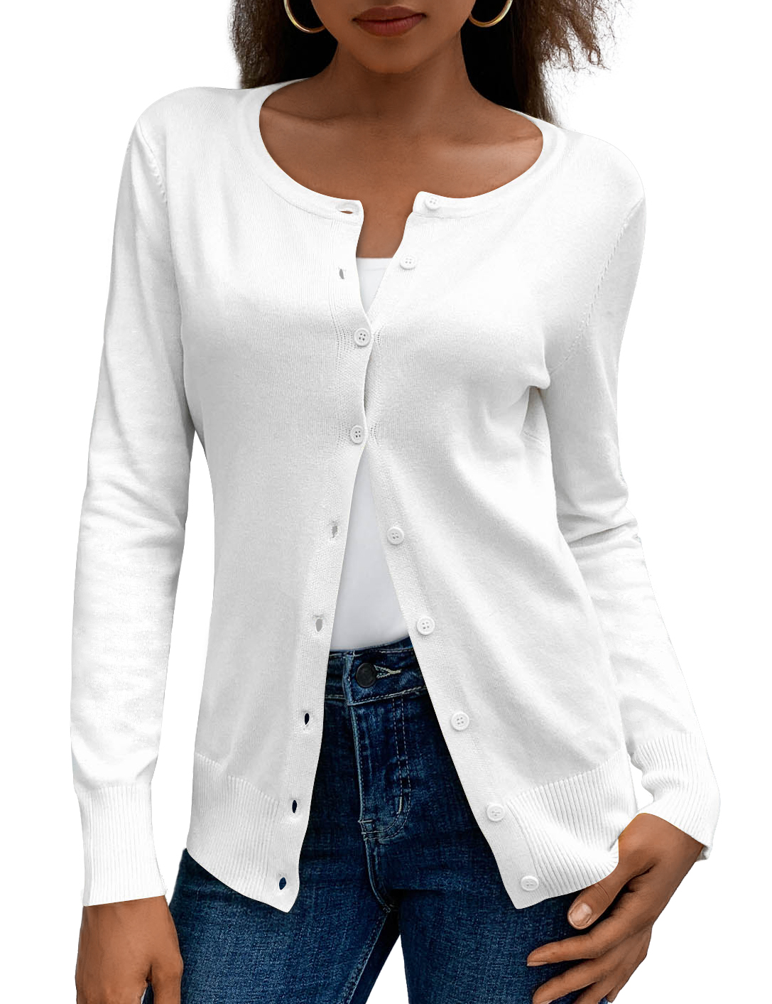 Time and Tru Women's Everyday Cardigan Sweater - Walmart.com
