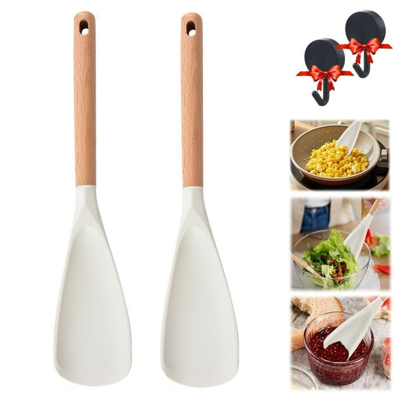 a Multifunction Spatula Cooking Spoon, Silicone Spoons for Cooking, 2 ...