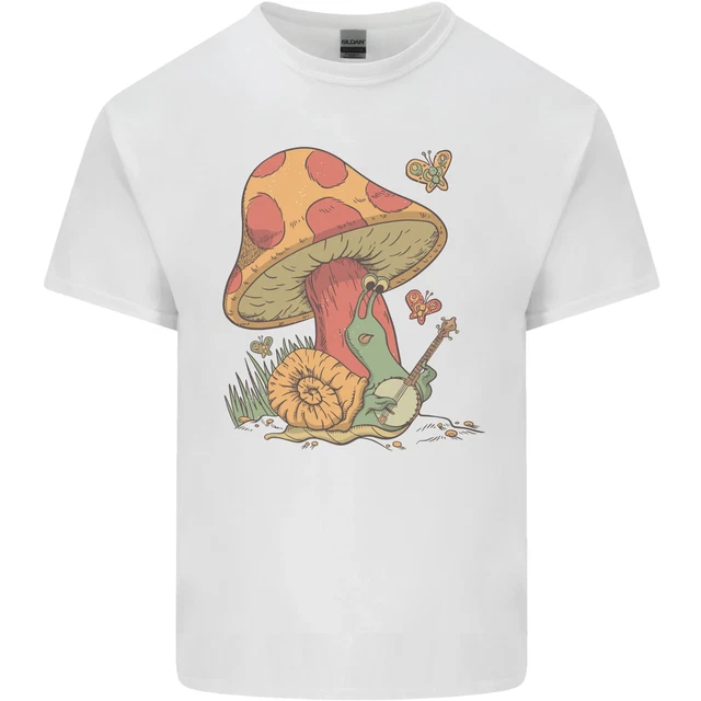 a Snail Playing the Banjo Under a Mushroom T-Shirt - Walmart.com