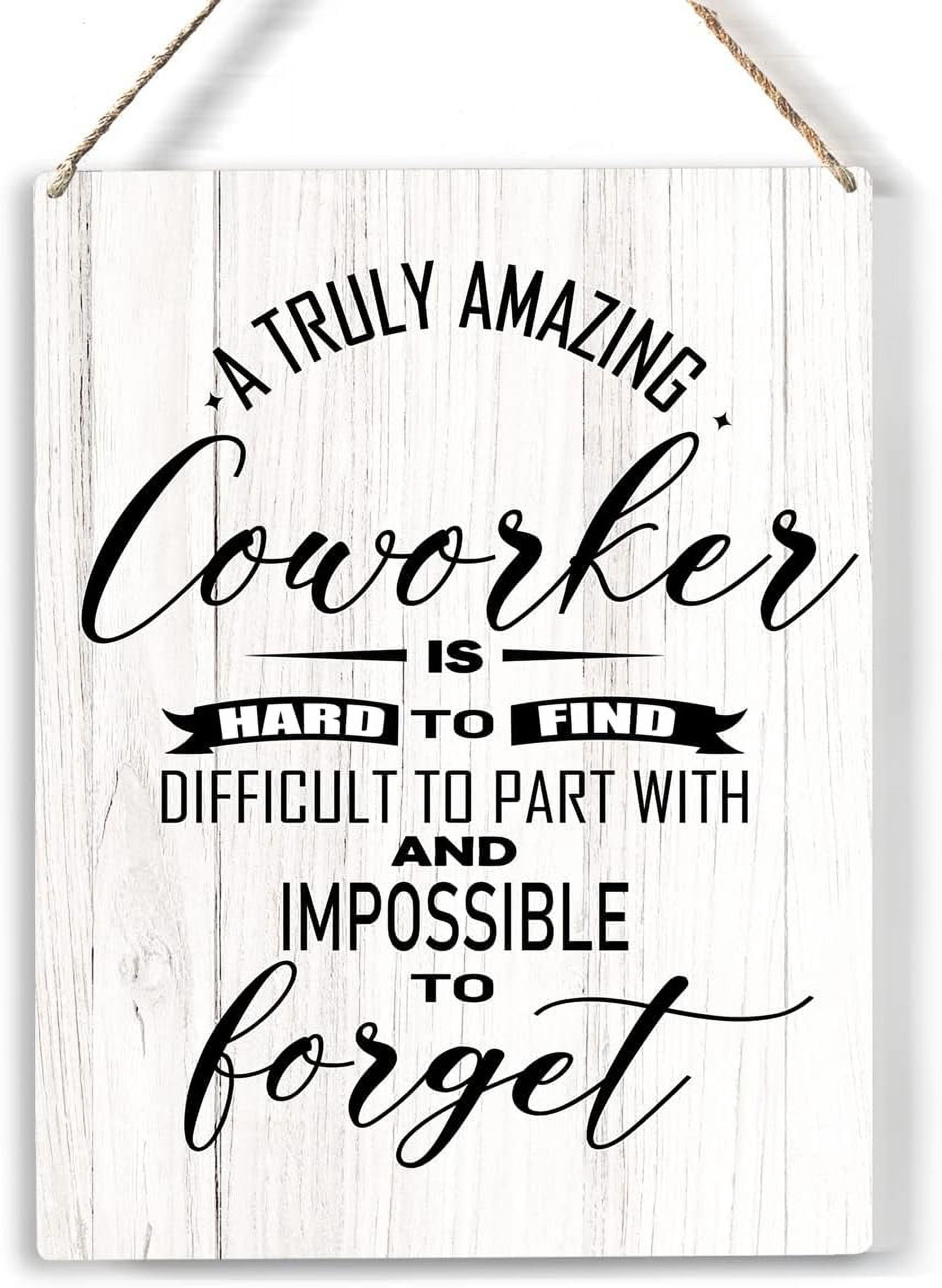 a Truly Amazing Coworkers is Hard to Find Wood Sign Coworkers Wooden ...