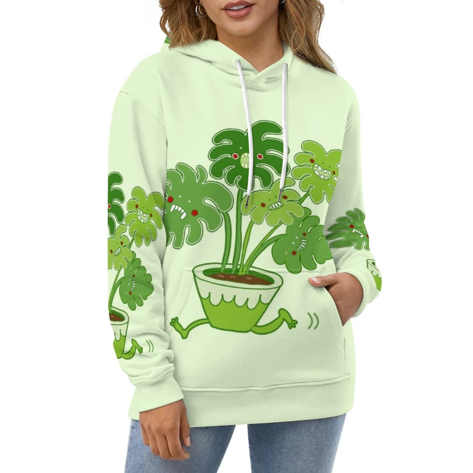 a a Hooded Sweatshirt Men And Women Print Pullovers Sweatshirts Loose ...