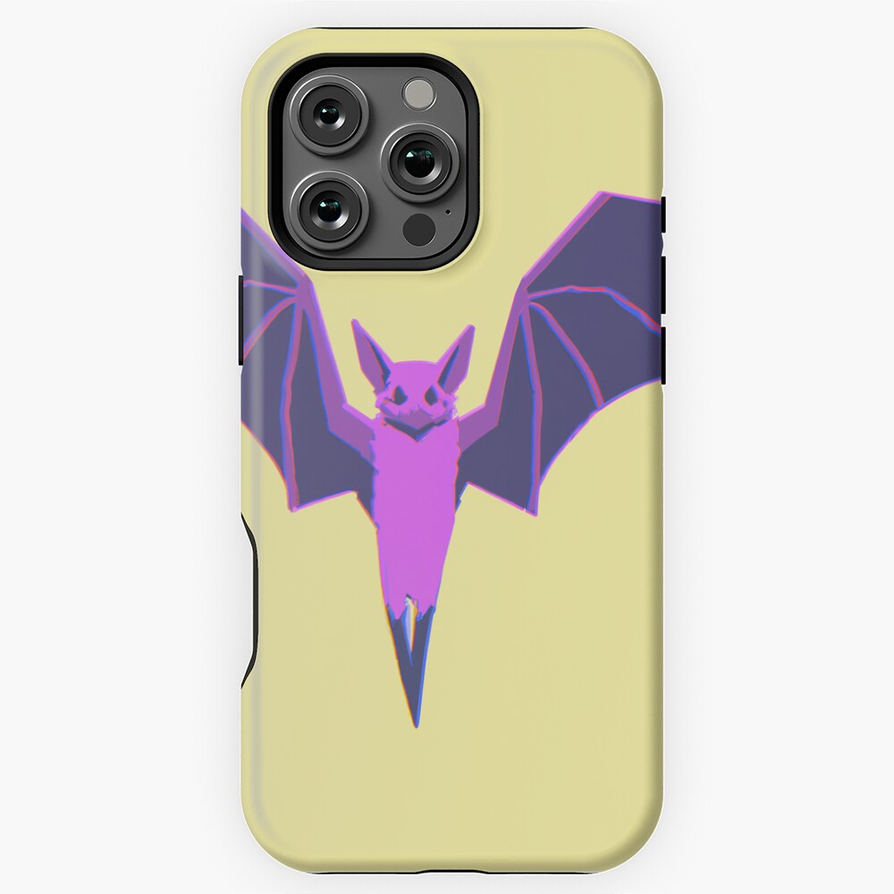 a bat holding its wings out vaporwave style of the 90s pastel color ...