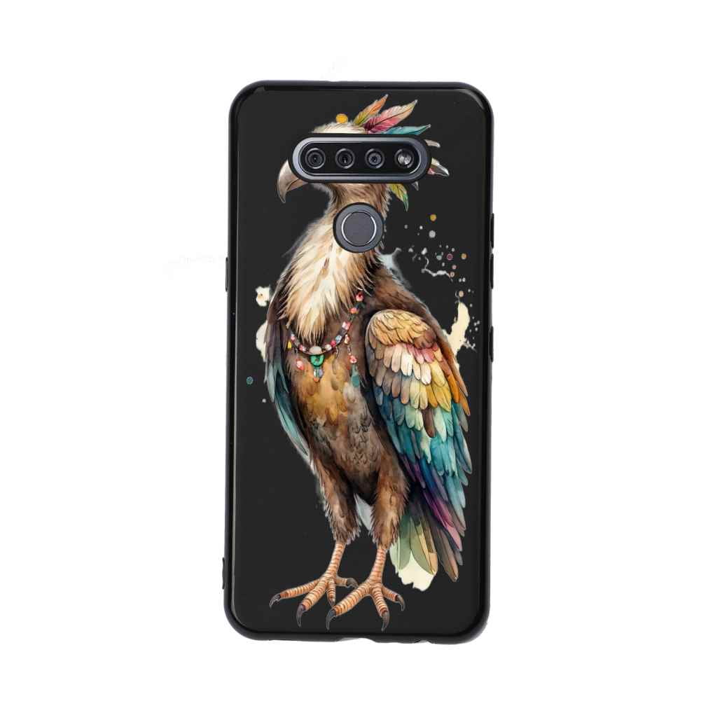 a-cute-boho-Vulture-666 phone case for LG Q51 for Women Men Gifts,Soft silicone Style Shockproof ...