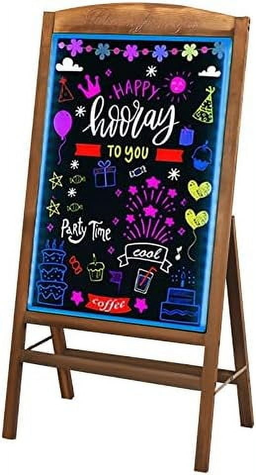 a-frame chalkboard sign, 20 x 27inch led drawing chalk board large dry ...