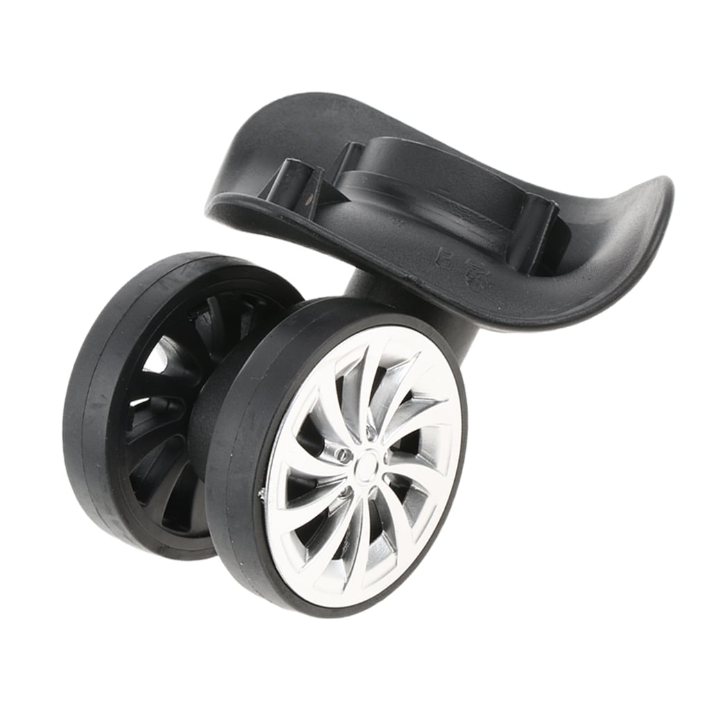 a01 Black Rotation Flexible Baggage Wheels Replacement Luggage Suitcase ...