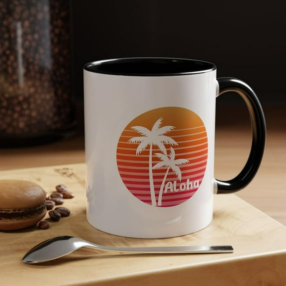 a1loha HawaI1Ian Iand StY1Le Coffee Mug 11oz Beach House DE1cor ...
