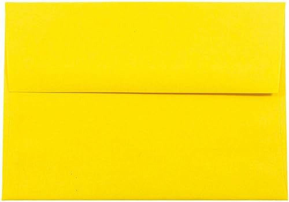 a7 colored invitation envelopes - 5 1/4 x 7 1/4 - yellow recycled ...