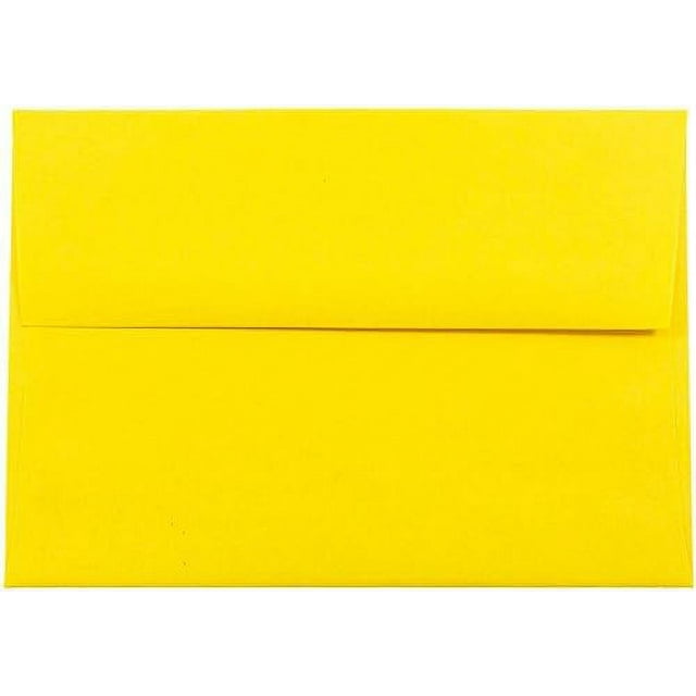 a7 colored invitation envelopes - 5 1/4 x 7 1/4 - yellow recycled ...