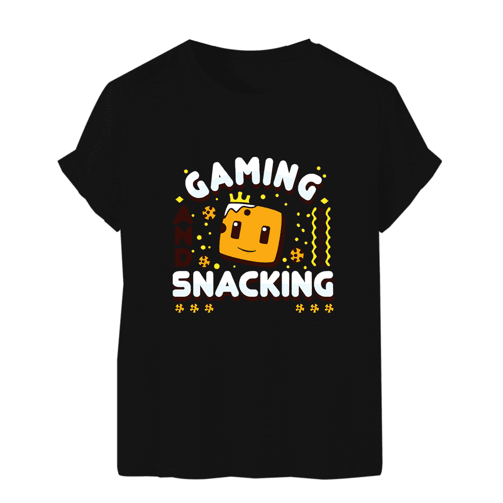 aCookieGod Merch T-Shirt Gaming And Snacking Summer T Shirts Cute Logo ...