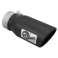 aFe 49T30401-B09 - Black Stainless Steel Angle Cut Diesel Exhaust Tip ...